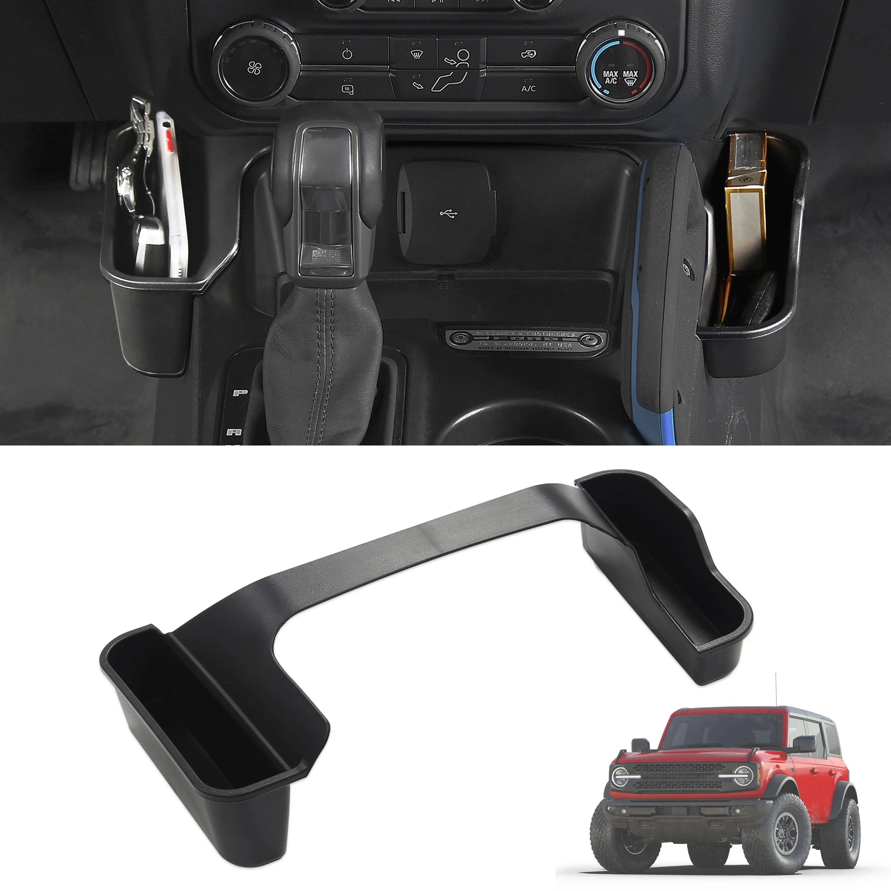 Door Storage Box Tray & Gear Side Storage Box Tray | Bronco6G - 2021 ...